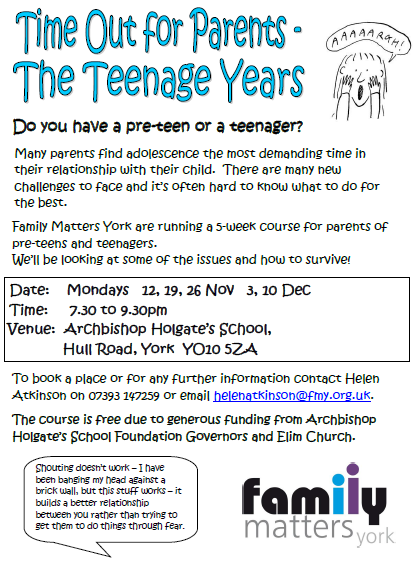 Family Matters York Courses | Elvington Church of England Primary School