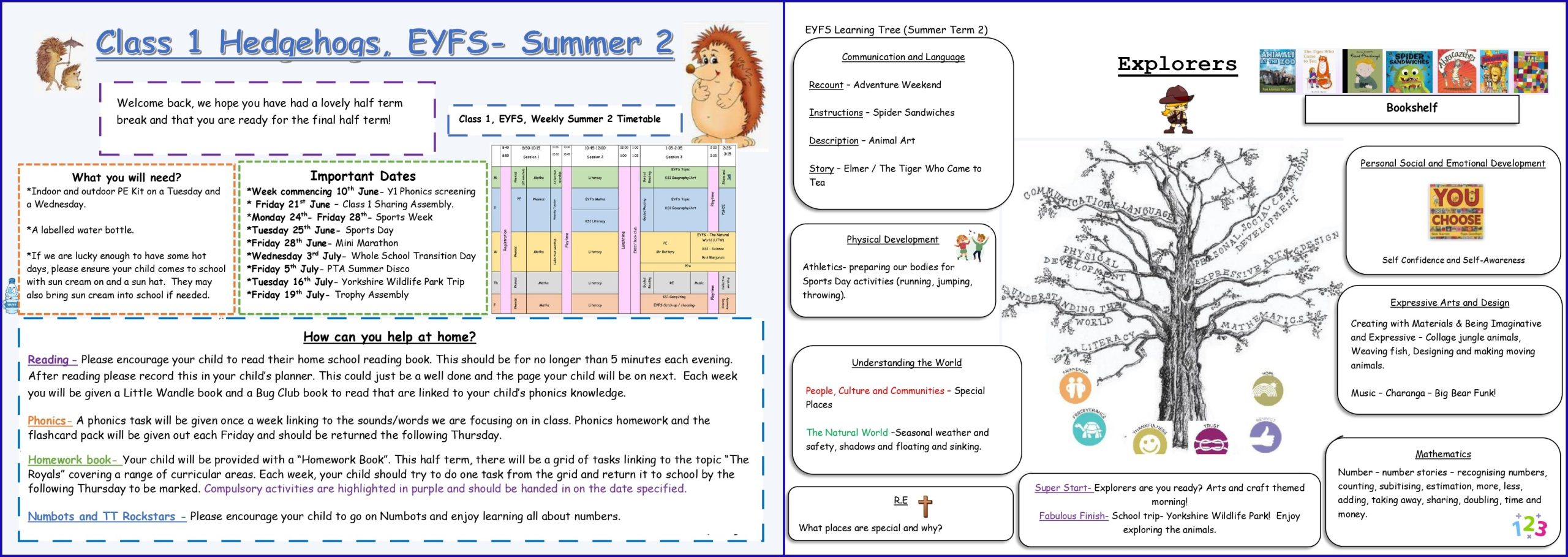 Welcome to Class 1 Hedgehogs! | Elvington Church of England Primary School