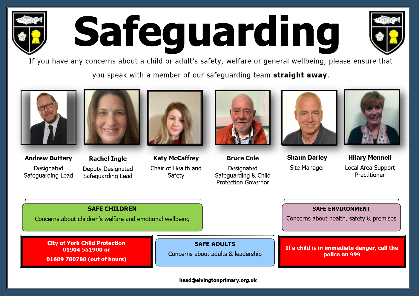 Safeguarding Team | Elvington Church of England Primary School